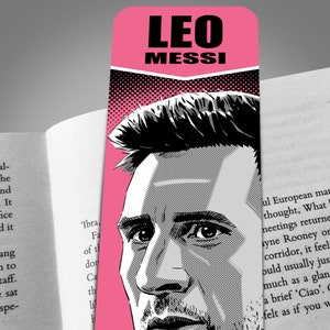 LIONEL MESSI Double-sided Illustrated Football BOOKMARK, Inter Miami ...