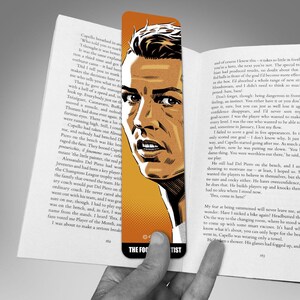 CRISTIANO RONALDO, Double-sided Illustrated Football BOOKMARK, Soccer ...