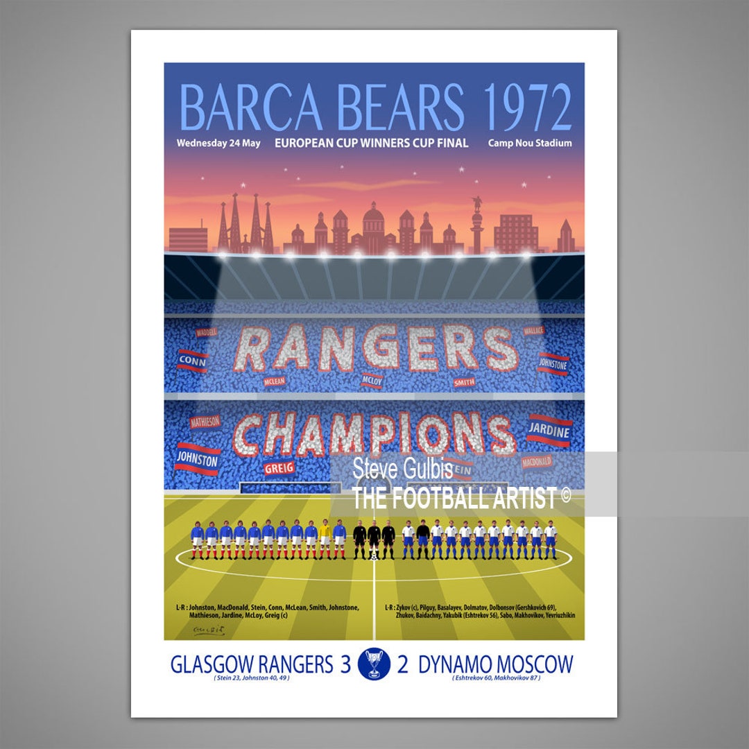 BARCA BEARS 1972, Rangers Football European Cup Winners Cup Final ...