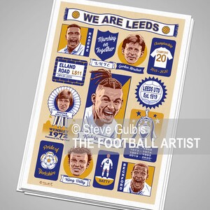 WE ARE LEEDS, Football, Giclee Art Print, Leeds United Football ...