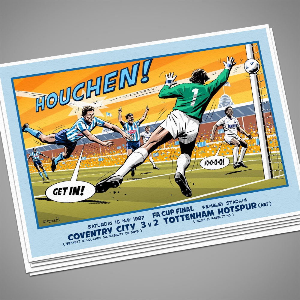 Keith Houchen Goal FA Cup Winner Art Print: Coventry City Memorabilia ...