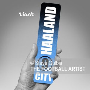 ERLING HAALAND Illustrated BOOKMARK, Manchester, Football, Soccer, Gift ...