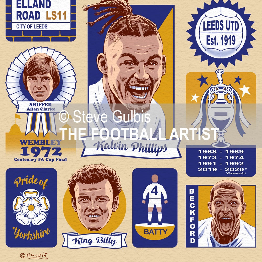 WE ARE LEEDS Football Giclee Art Print Leeds United Football - Etsy UK