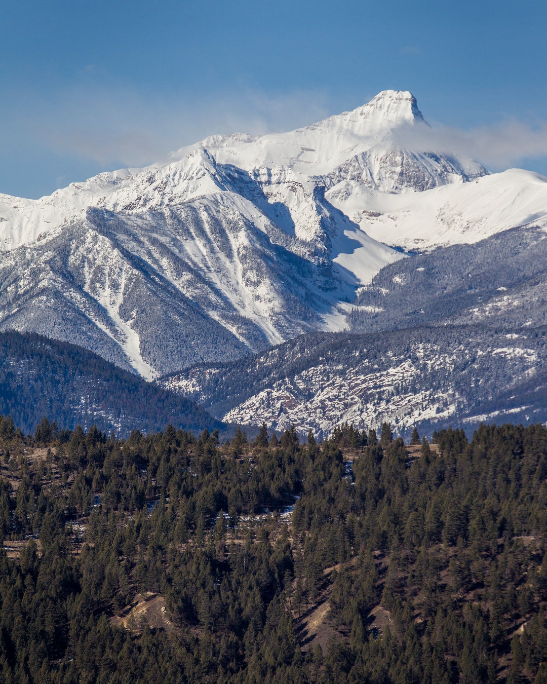 Mt Nelson in Winter Digital Download Printable: Invermere, Mount Nelson ...