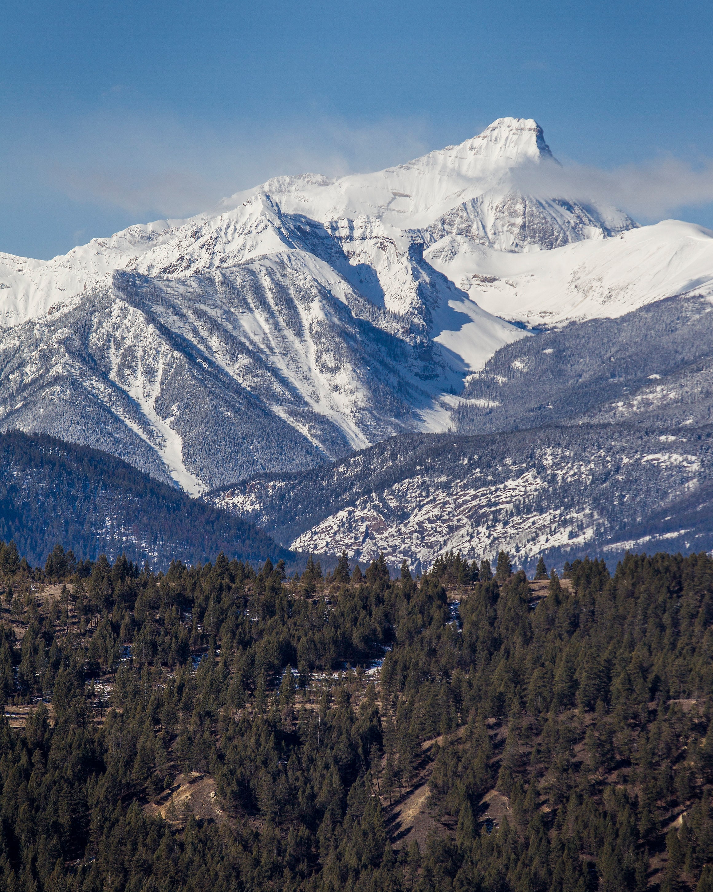 Mt Nelson in Winter Digital Download Printable: Invermere, Mount Nelson ...
