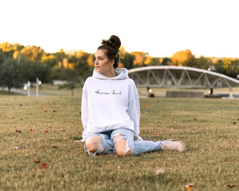 Equestrian Horse Girl Hoodie, Western Cowgirl Sweatshirt - Etsy