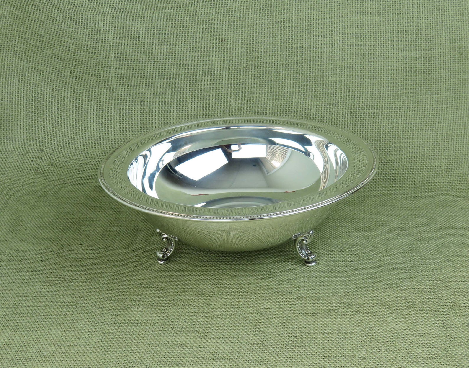 Silverplate Bowl by Oneida Elegant Silver Plated Serving - Etsy