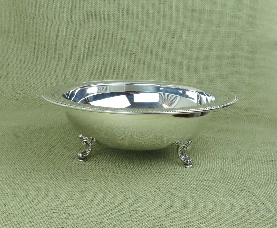 Silverplate Bowl by Oneida, Elegant Silver Plated Serving Bowl ...