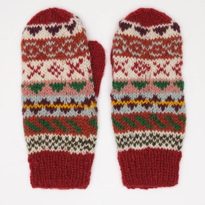 Fair Isle Mittens - Etsy