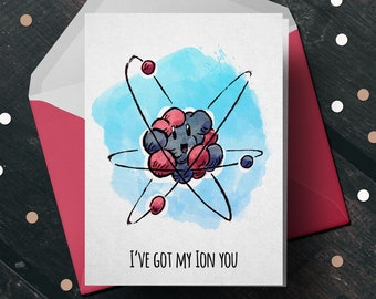 Physics Valentine Card - Etsy