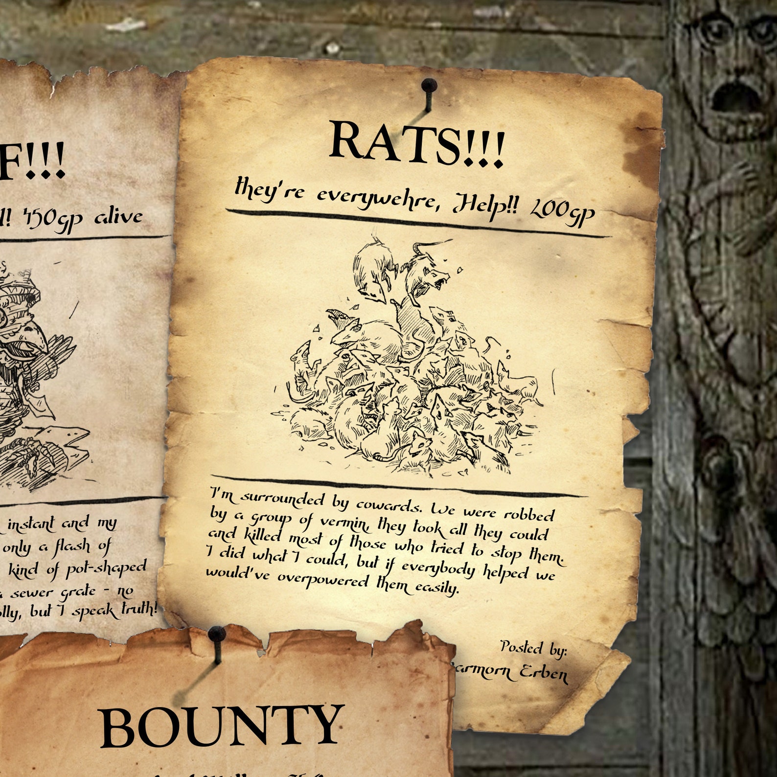 D&D Bounty Poster "towns and Cities" (editable PDF) - Dungeons and ...