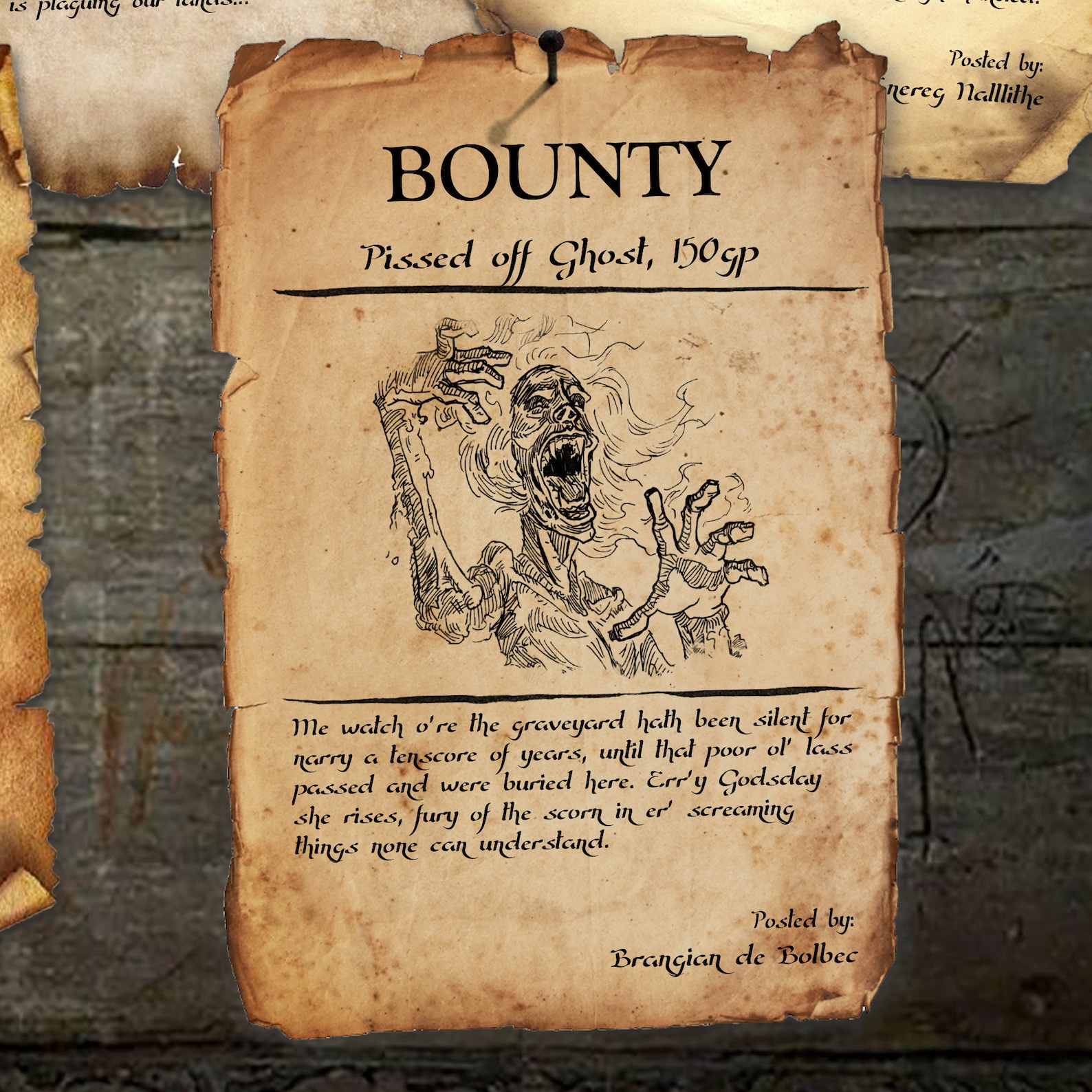 D&D Bounty Poster crypts and Tombs editable PDF - Etsy