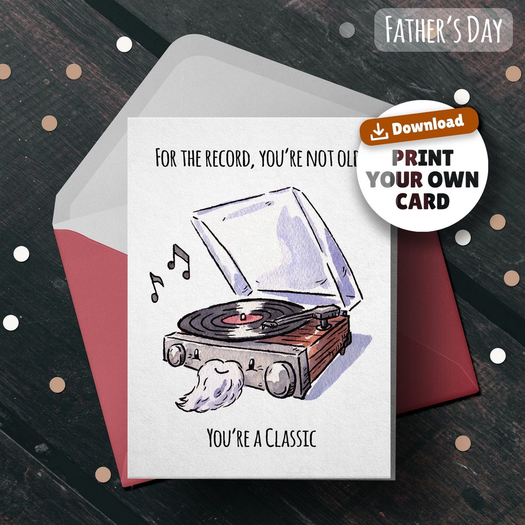 Printable Funny Dad Card, Downloadable Fathers Day Card, Last Minute ...