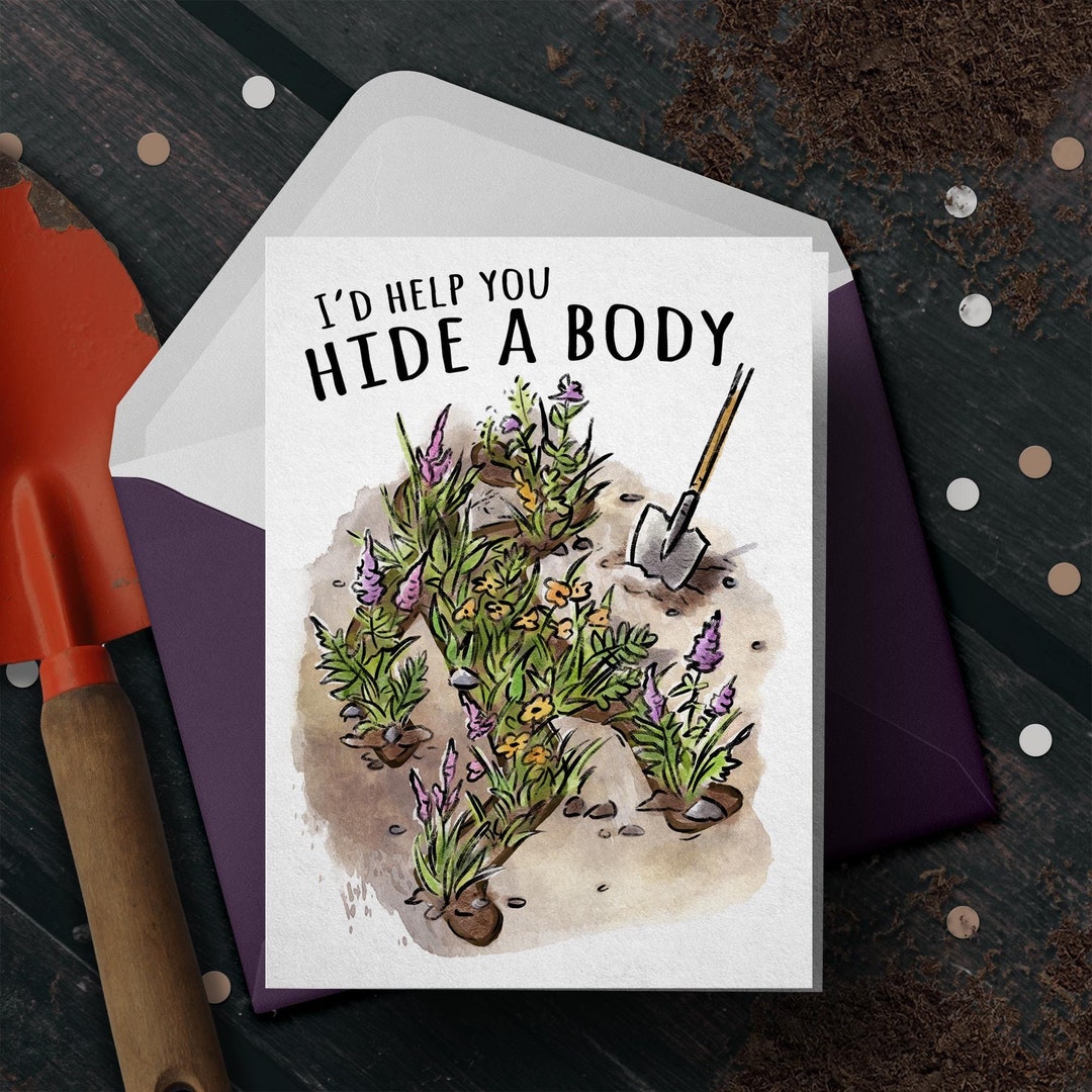 Dark Humor Birthday Card: Hide a Body, Morbid BFF Card - Etsy