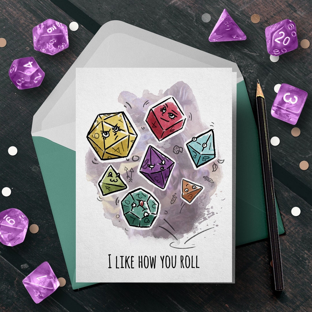 D&D Birthday Card Dnd Birthday Gift for Boyfriend, Dungeons and Dragons ...