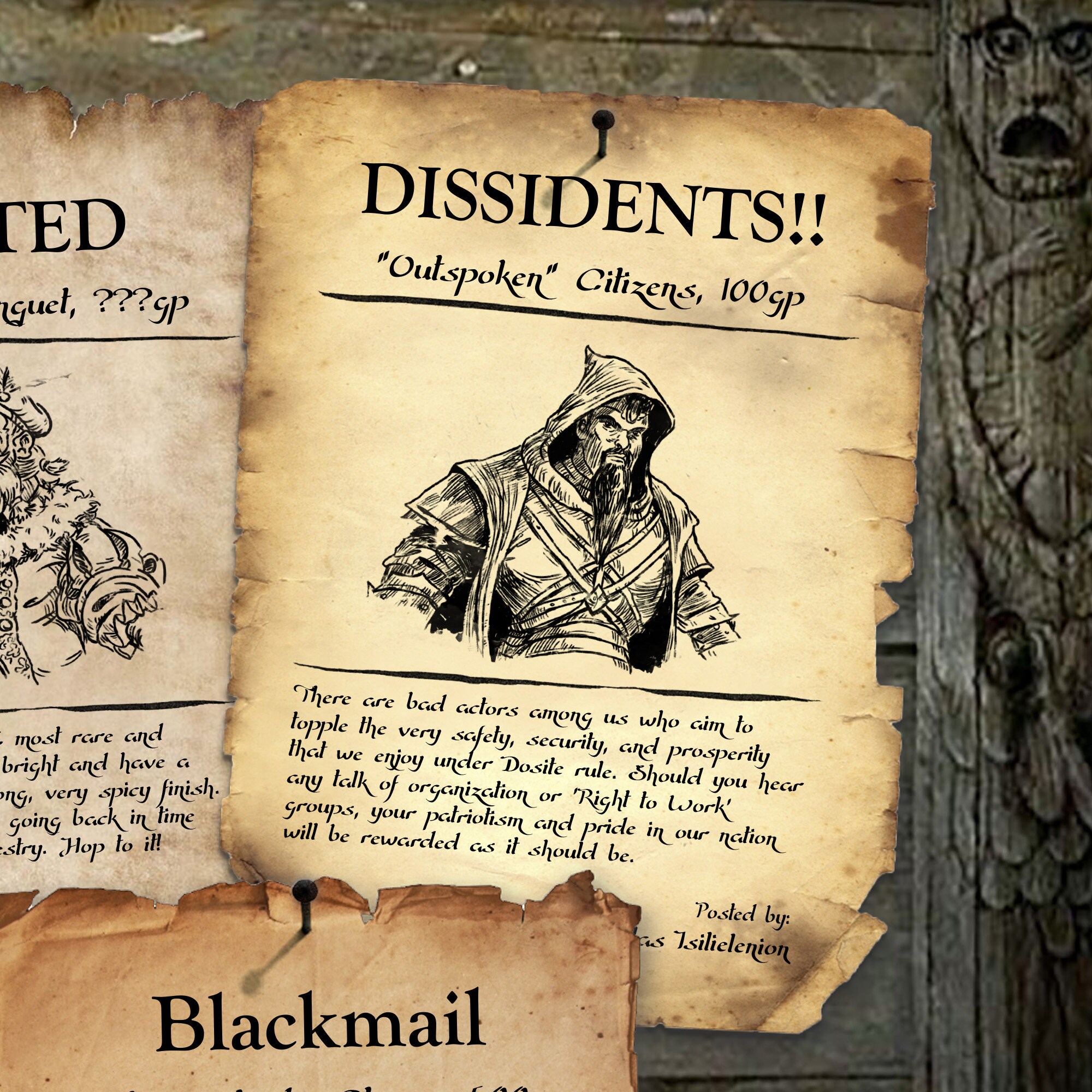 D&D Bounty Poster "towns and Cities Ii" (editable PDF) - Dungeons and ...