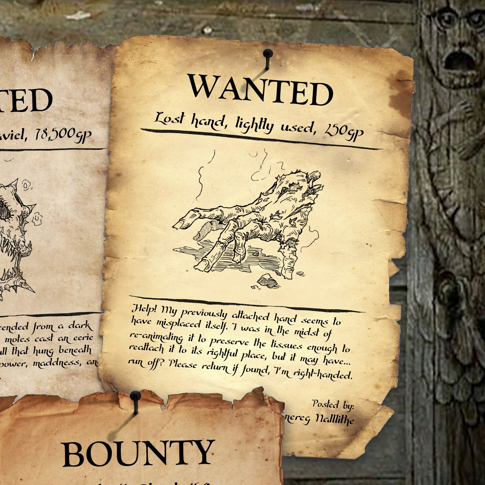 D&D Bounty Poster crypts and Tombs editable PDF - Etsy