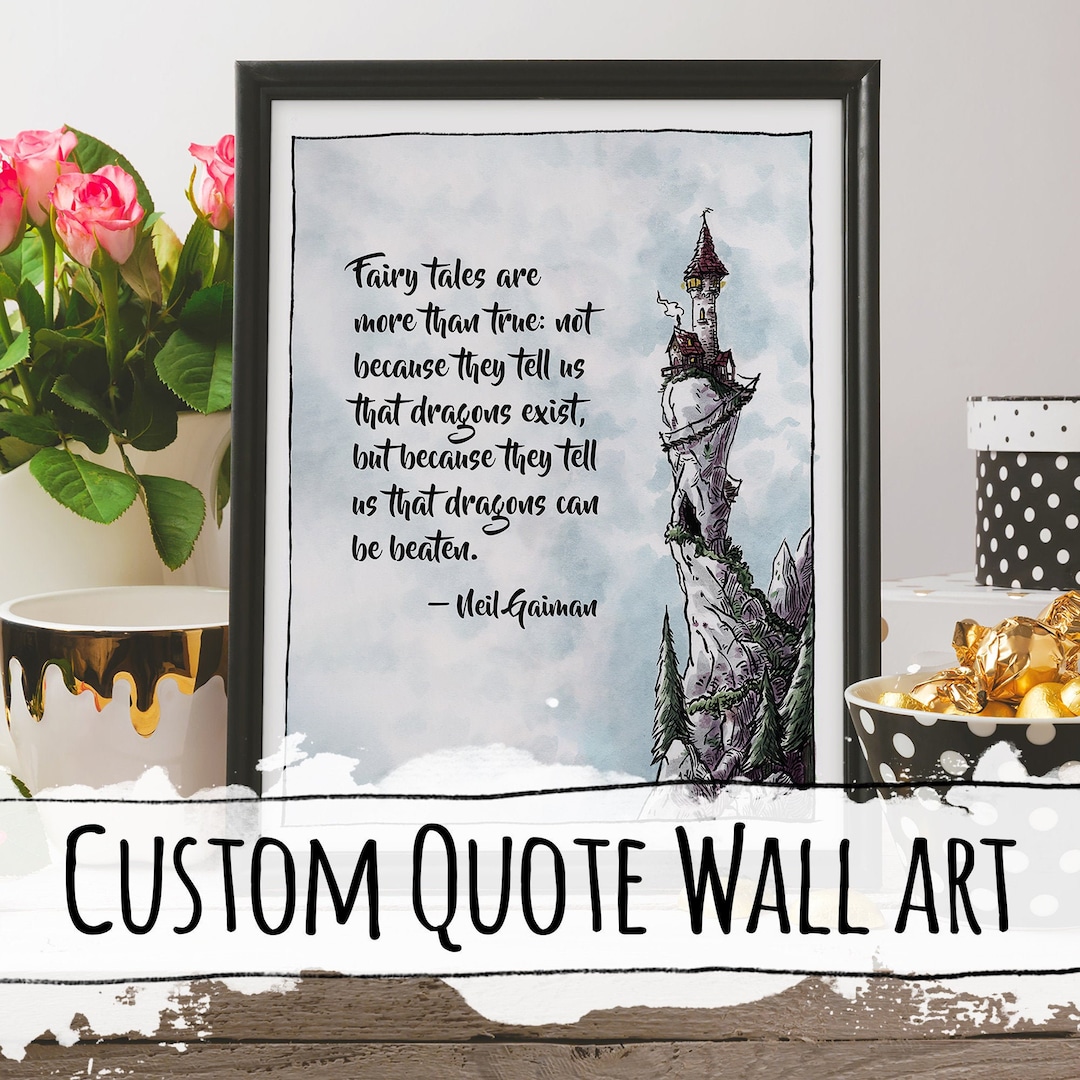 Personalized Quote Wall Art! - Quote Wall Print, Watercolor Poster ...