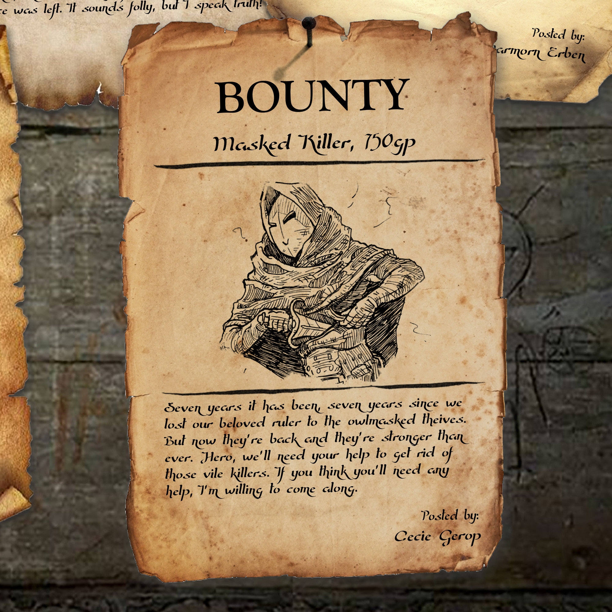 D&D Bounty Poster towns and Cities editable PDF - Etsy UK