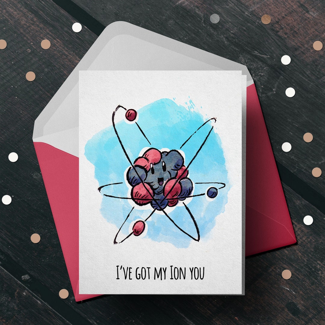 Funny Nerdy Science Card "ion You" - Greeting Card for Nerds, Geeks ...