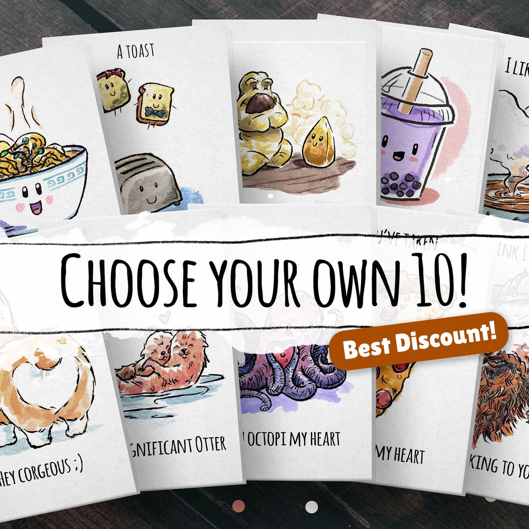 Choose Your Own: 10 Card Bundle Pack - Greeting, Birthday, Couple ...
