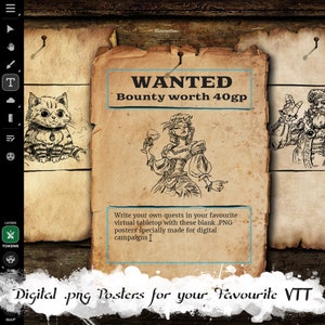 D&D Bounty Poster "towns and Cities Ii" (editable PDF) - Dungeons and ...