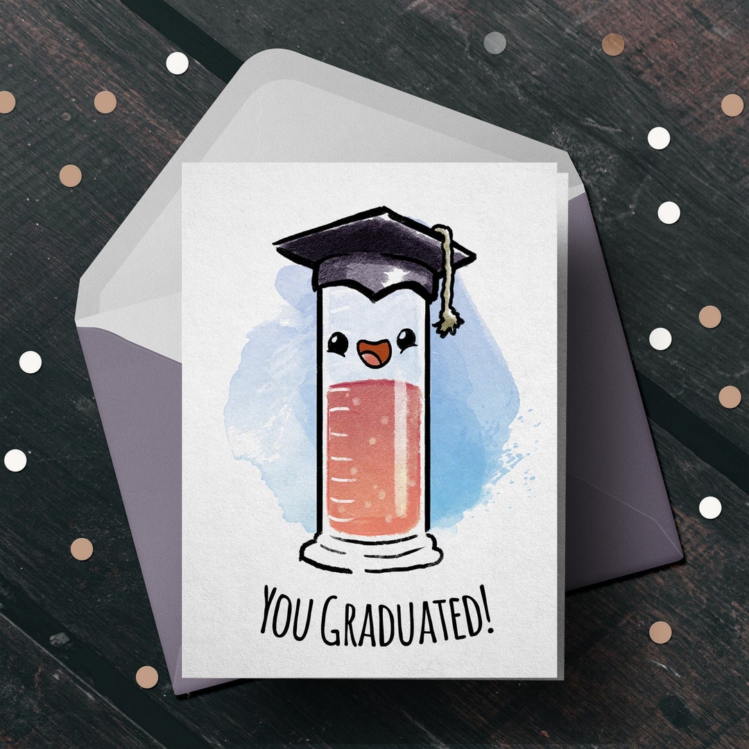 Funny Graduation Card - Friendship Card, Cute School Card, Punny Card ...