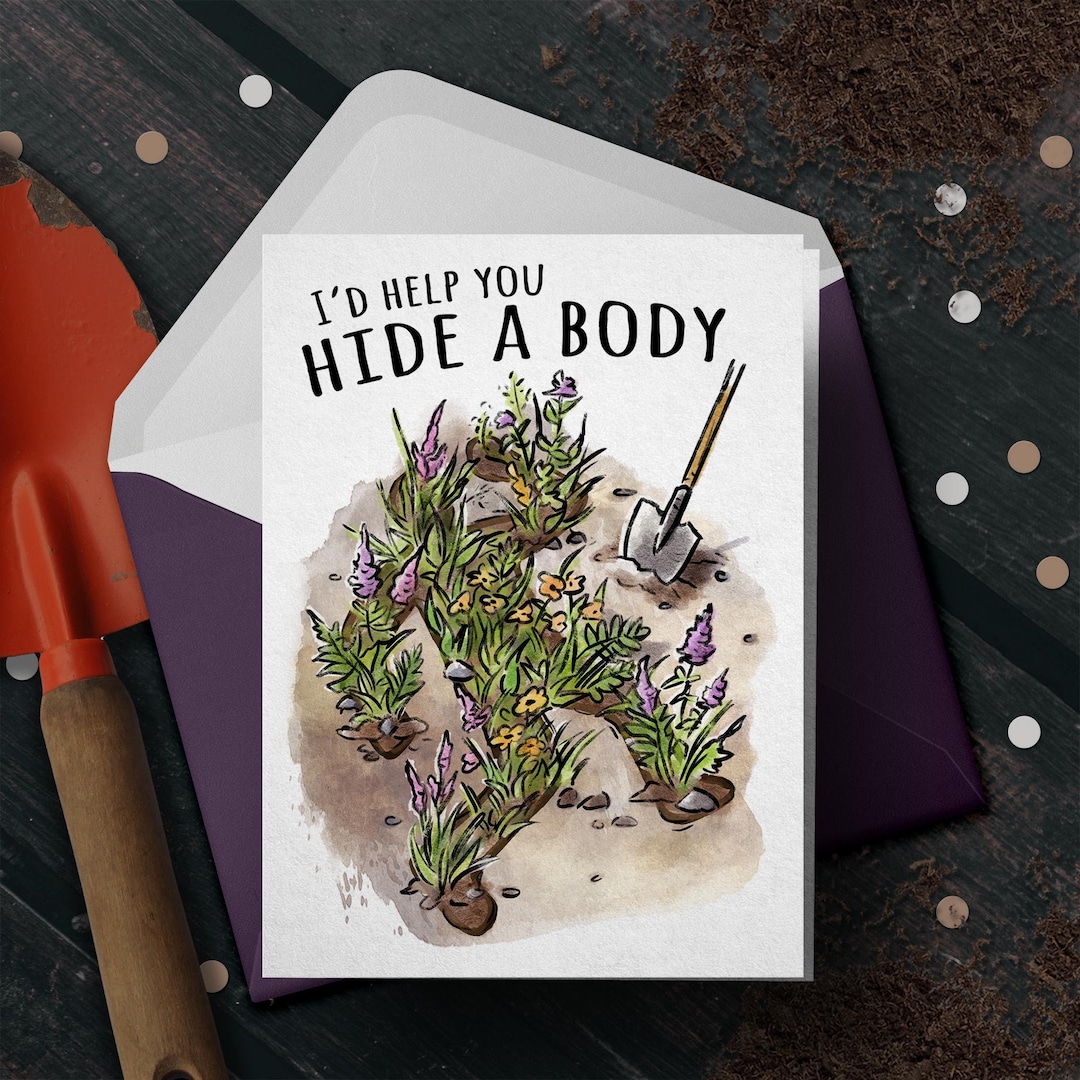 Funny Morbid Love Card: Hide a Body Valentine, Palentine - Etsy