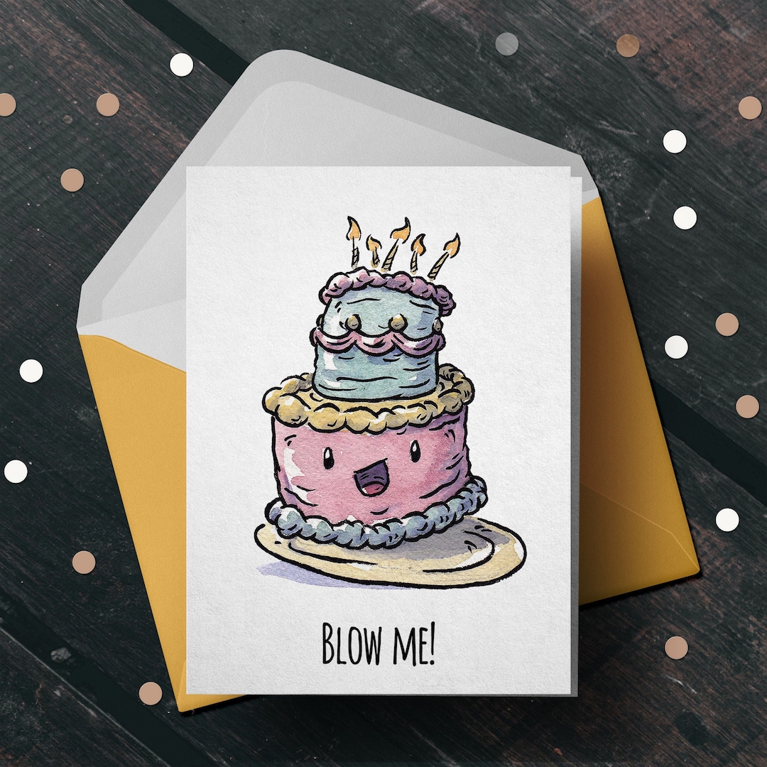 Funny Crude Birthday Card blow Me Birthday Card - Etsy Canada