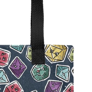 Dnd Dice-themed Tote Bag dice With Character Perfect for Dungeons ...