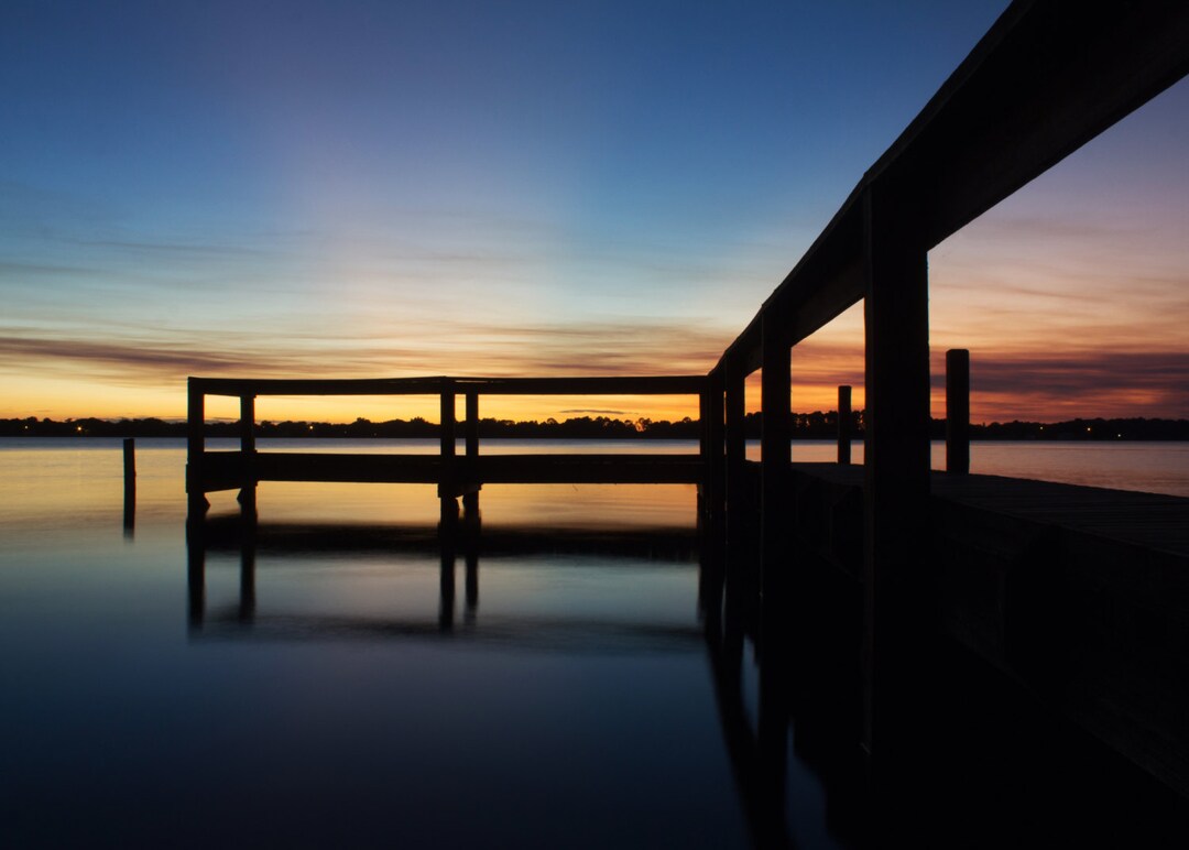 Fishing Dock Photography Print Fine Art Decor "lake Conine" - Etsy