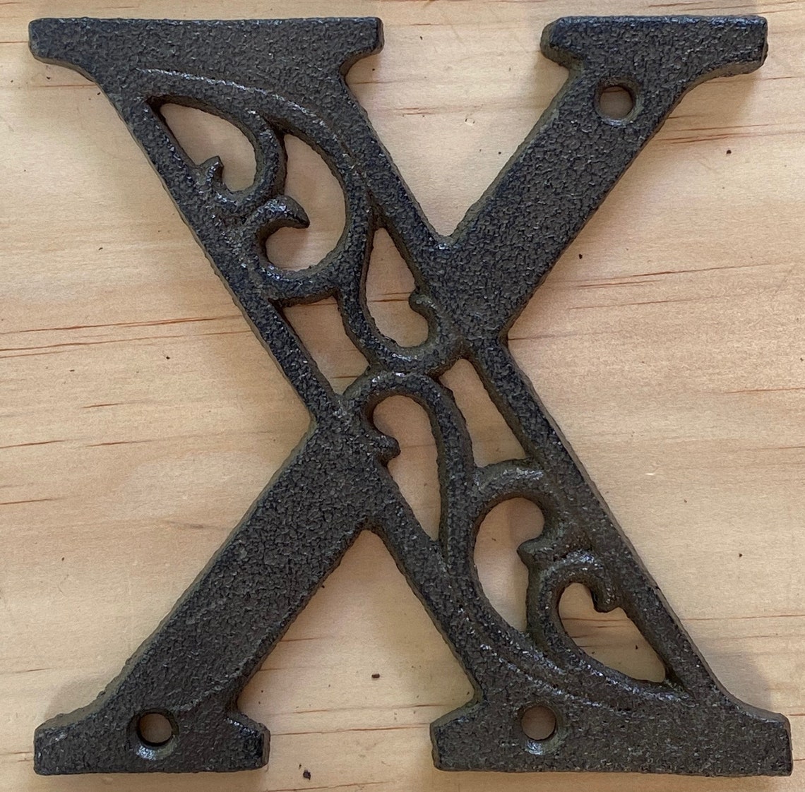 Alphabet Letters Cast Iron Scroll Letter Rustic Victorian - Etsy