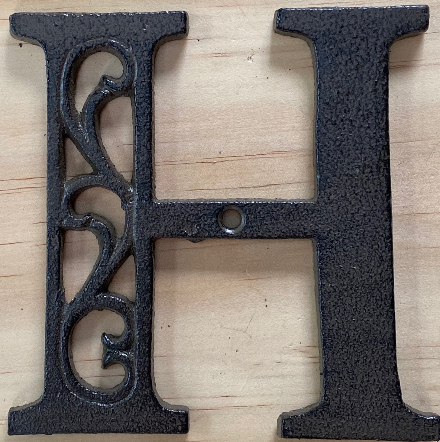 Alphabet Letters Cast Iron Scroll Letter Rustic Victorian Monogram ...