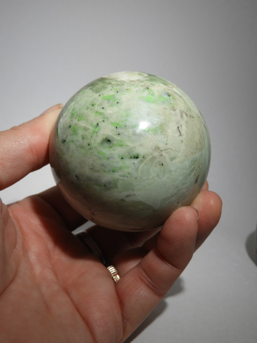 Jade-amazing Colors! 65mm Diameter Hand Made - Etsy