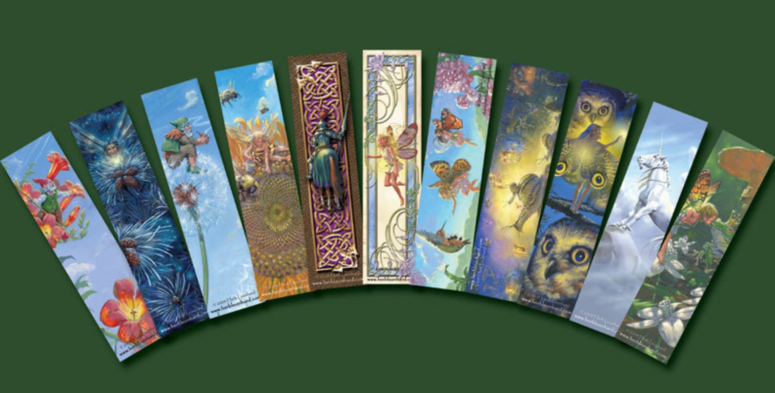 Bookmarks Fairy Fantasy Bookmarks Illustrated Bookmarks. SET - Etsy