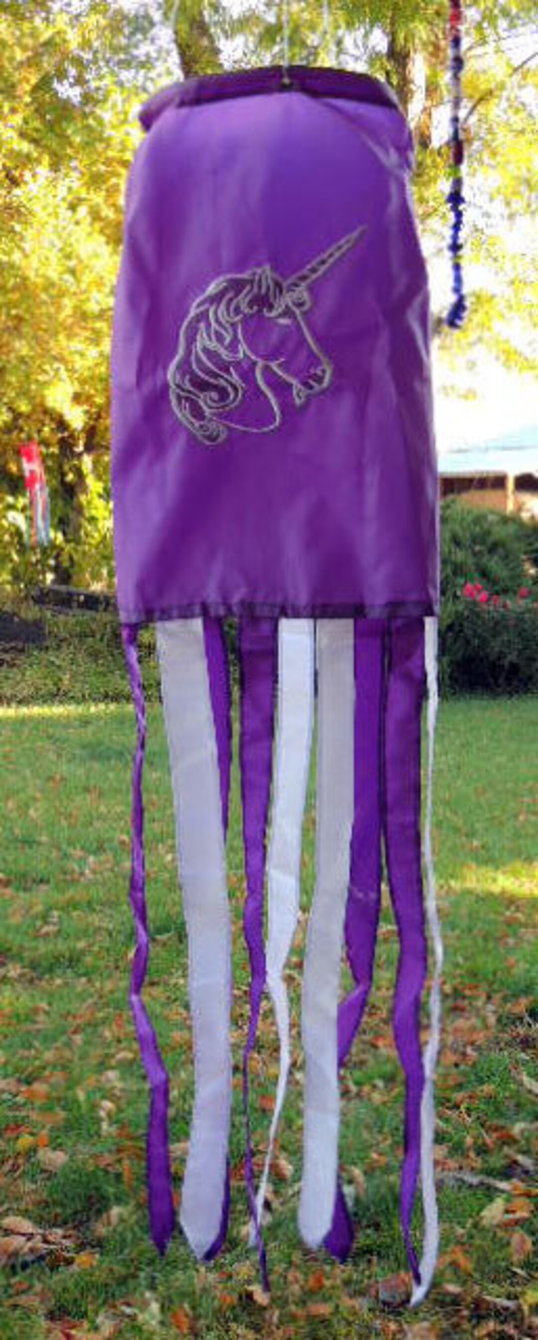 Unicorn Windsock, Purple Windsock With Unicorn Head, Gifts for Her ...