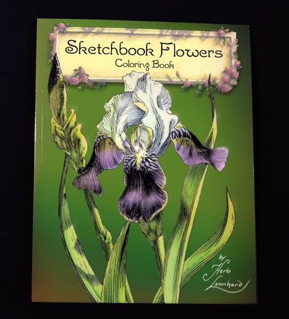 Sketchbook Flowers COLORING BOOK Illustrated Gifts for Her | Etsy