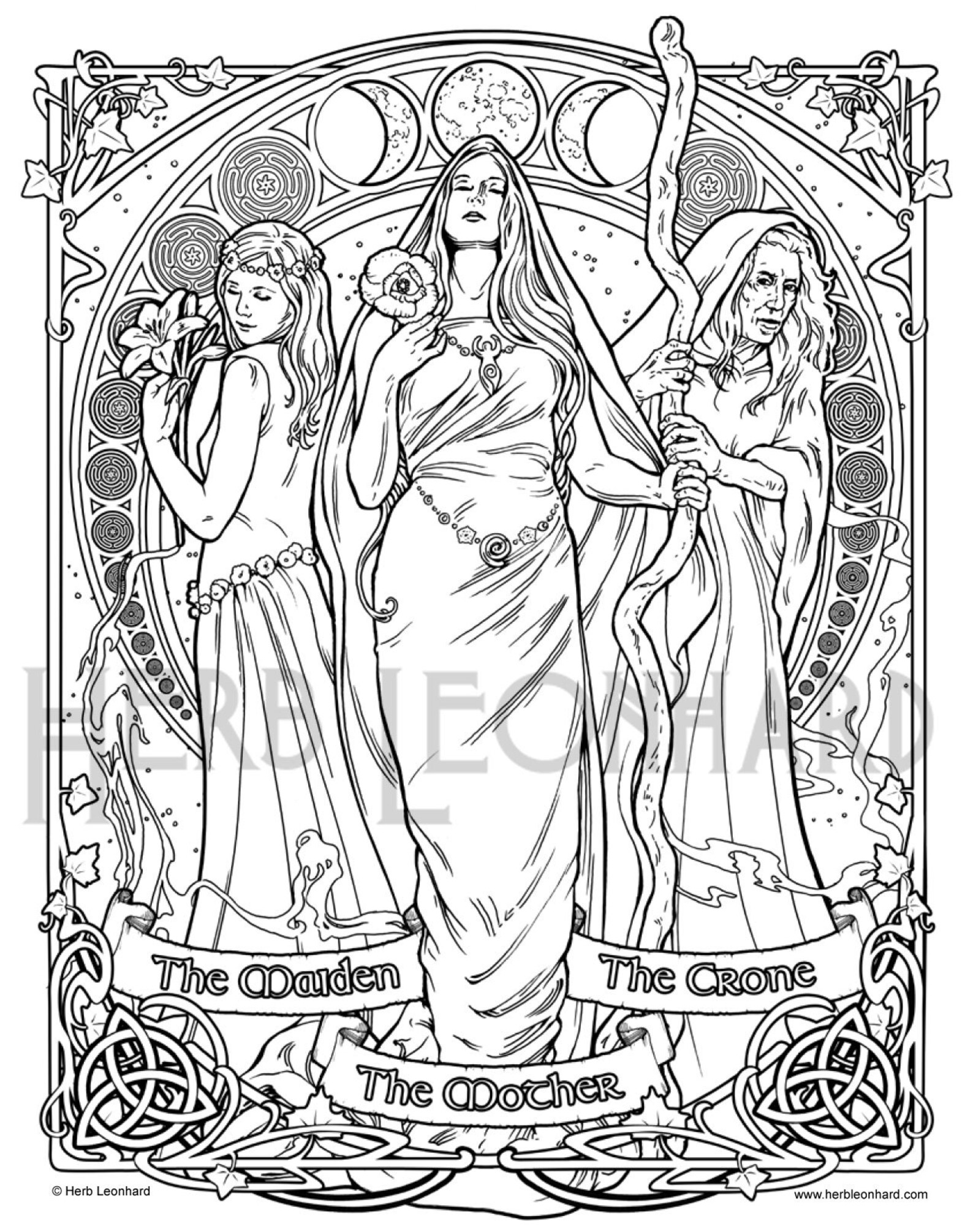 Legend Nouveau Coloring Book Pdf Edition, Herb Leonhard Adult Coloring ...