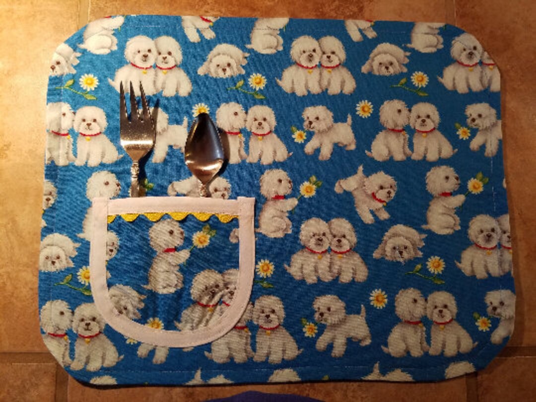 Child Placemat With Dog Print - Etsy