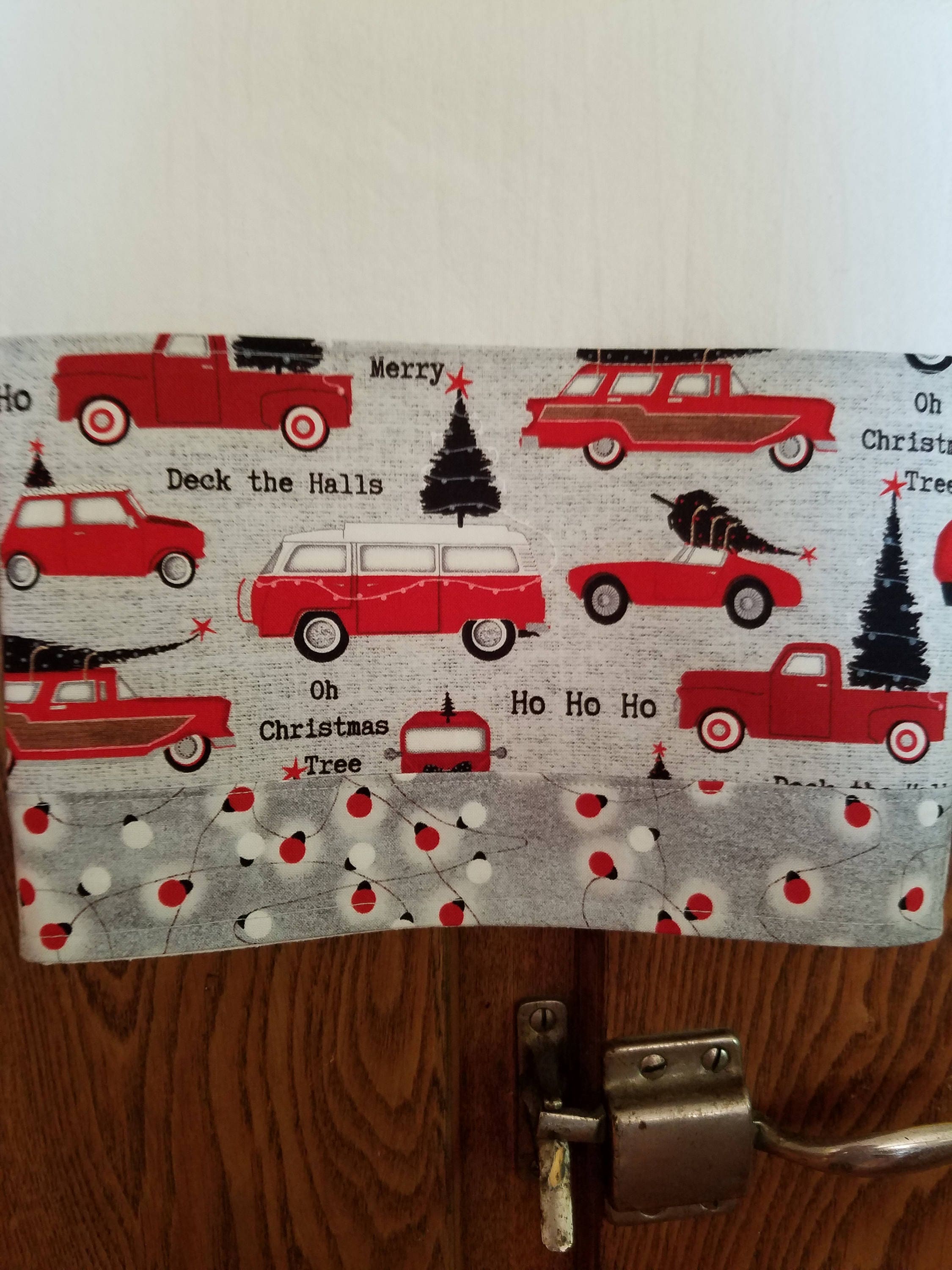 Flour Sack Dish Towel With Classic Cars, Trucks, & Vintage Christmas ...