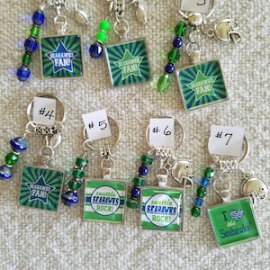 Seattle Seahawks Keychain - Etsy