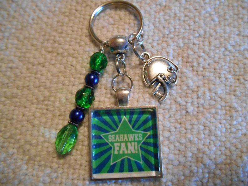 Seattle Seahawks Keychain | Etsy