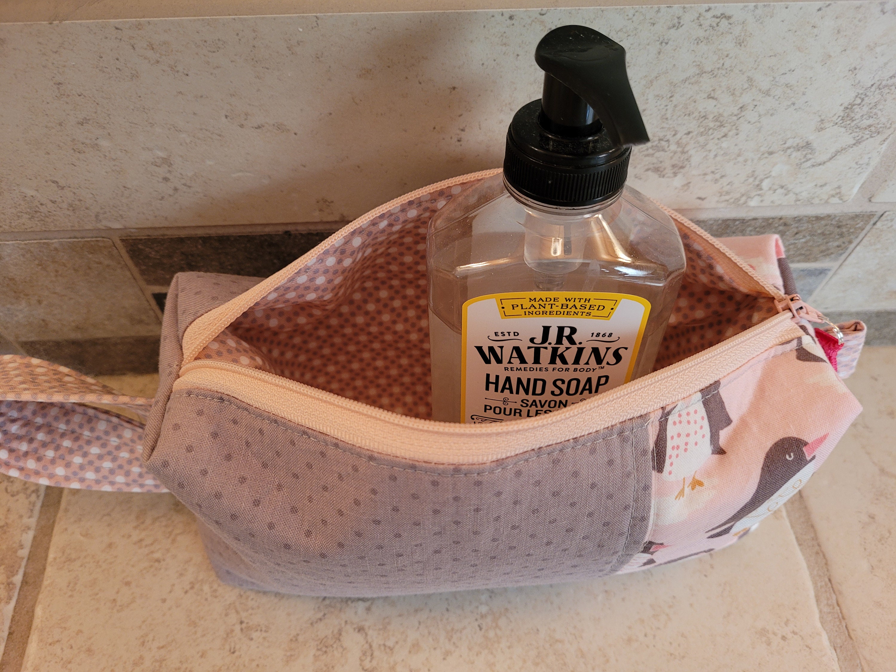 Boxy Zippered Pouch/bag With Penguin Print - Etsy