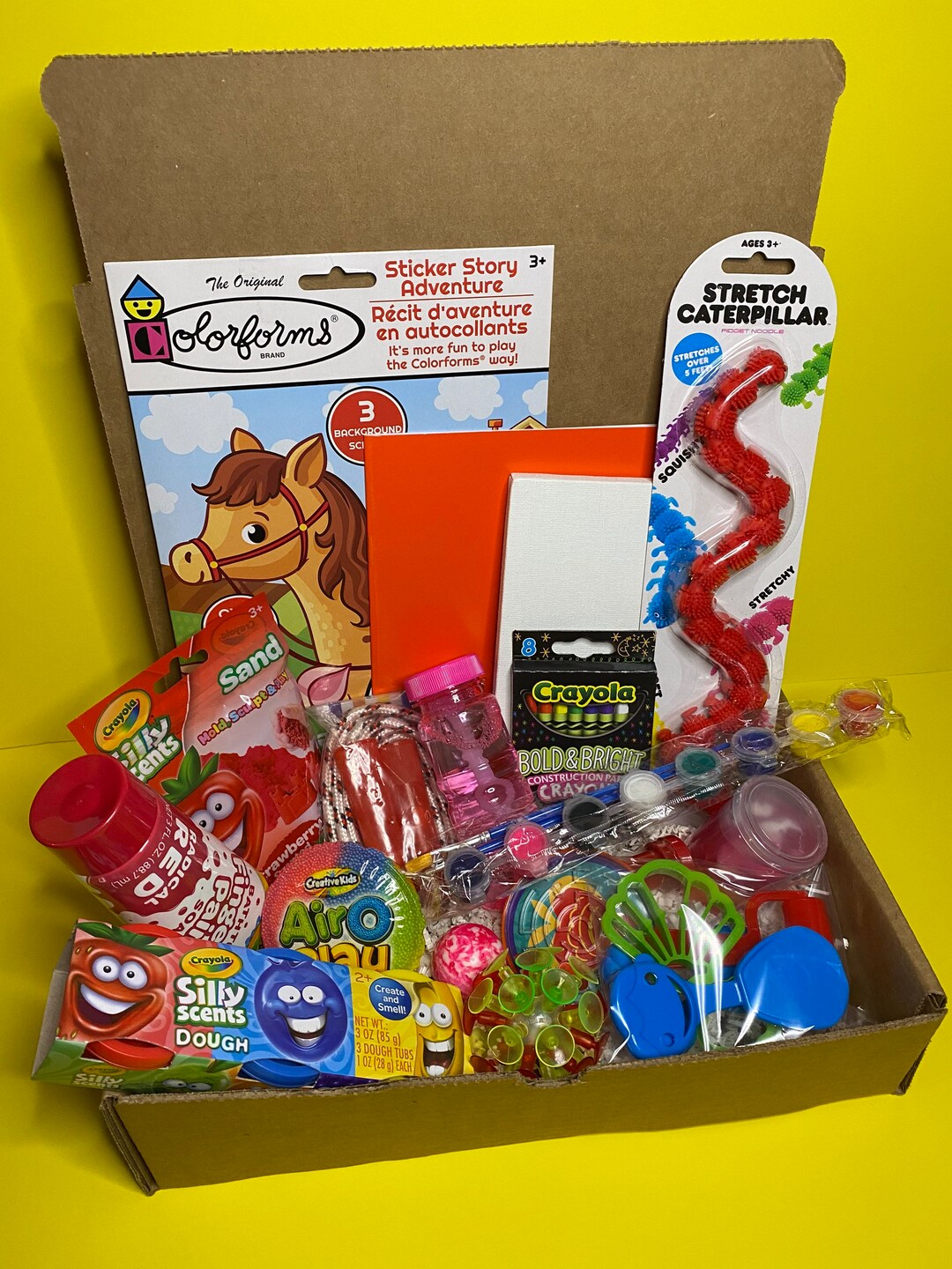 Red Sensory Box Kids Activity Box Birthday Gift for Kid - Etsy