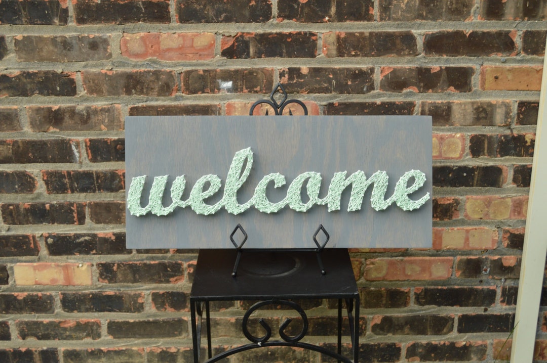READY TO SHIP Welcome String Art - Etsy