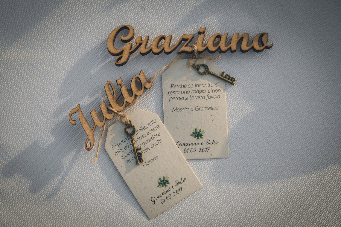 20 Shabby chic Placeholder with Vintage Key MINIMO ORDINE 20 | Etsy