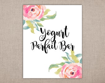Parfait Bar Sign | Etsy
