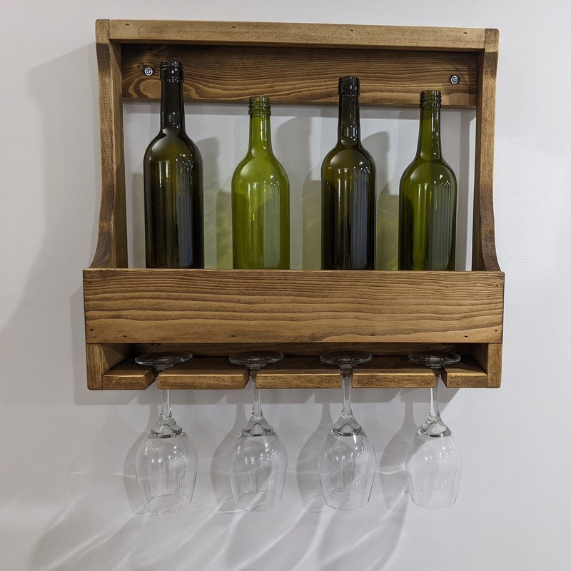 Wood Bottle Wine Holder - Etsy