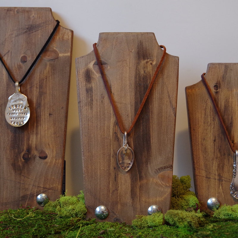 Wood Jewelry Display - Etsy