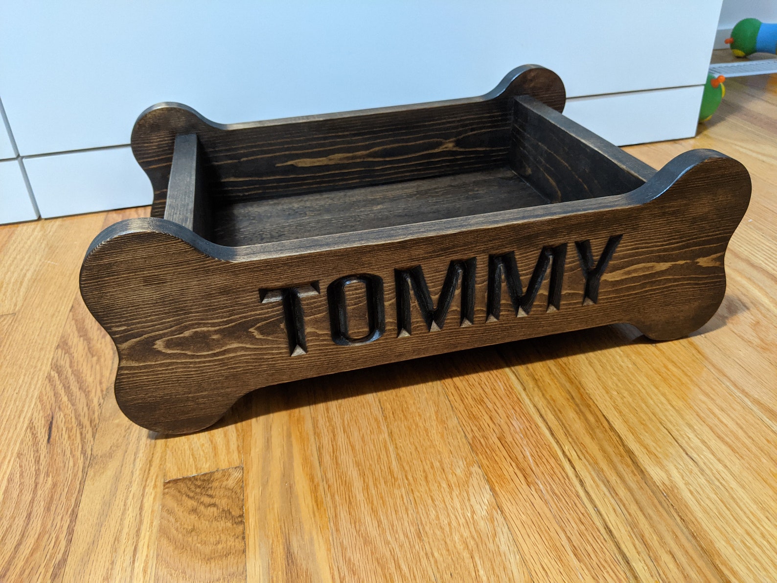Dog Toy Box Wood Customized Storage Box for Puppy Toys - Etsy